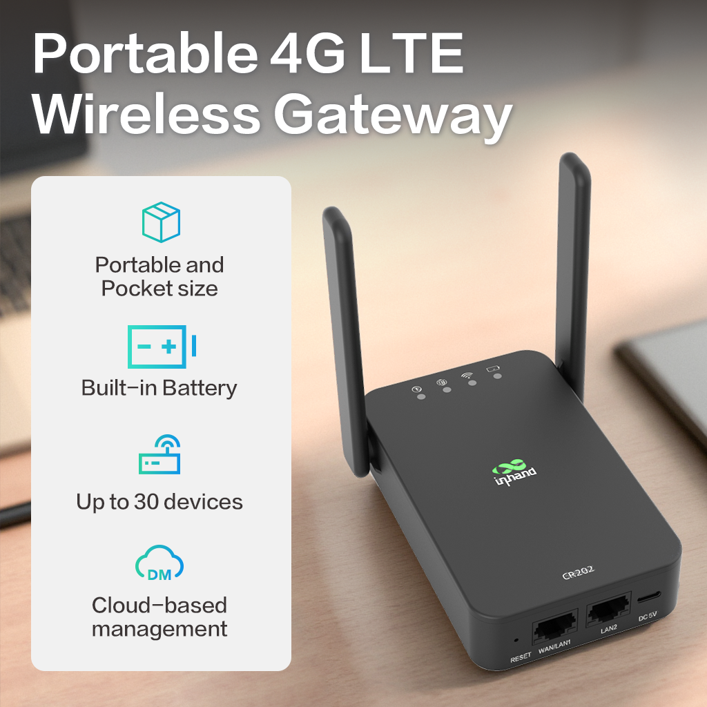 CR202-Lite| Portable 4G LTE CAT6 Wireless Gateway with Removable Batte ...